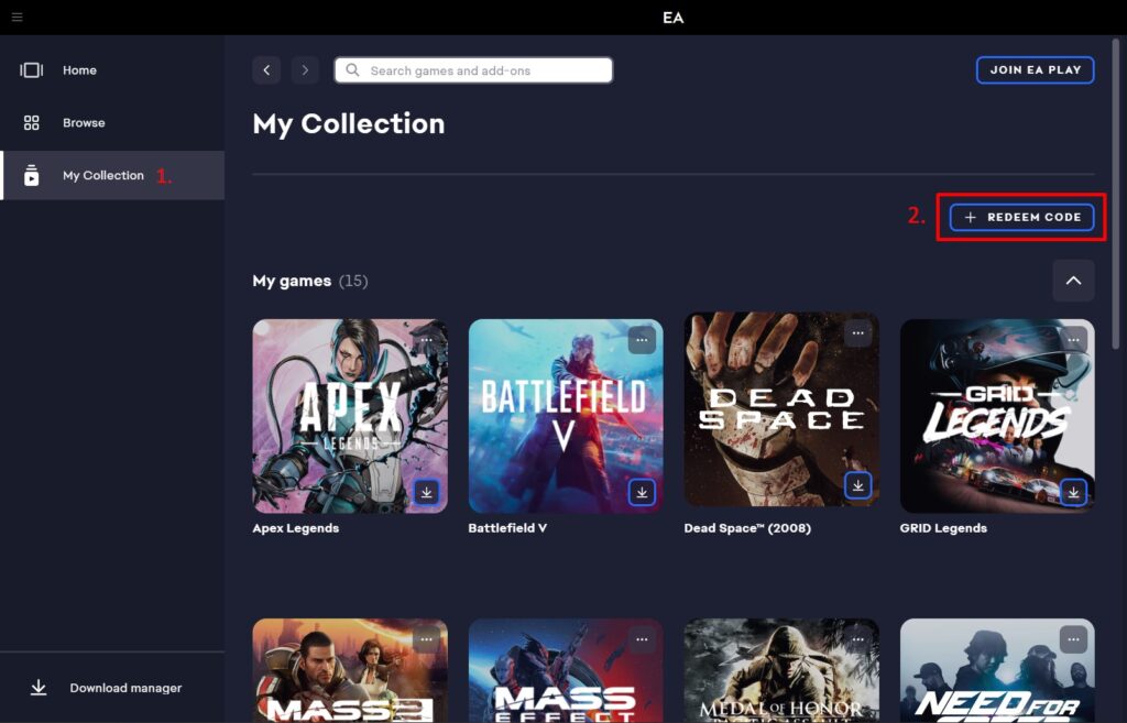 Activation de la clé EA - ZonePlay